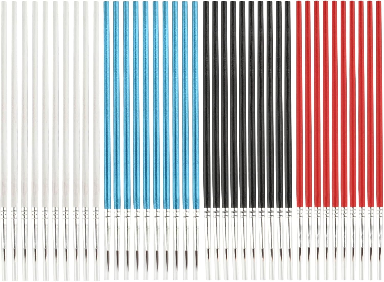 40 Pcs Small Fine Detail Paint Brushes, Tiny Miniature Paint Brushes, 0 ...