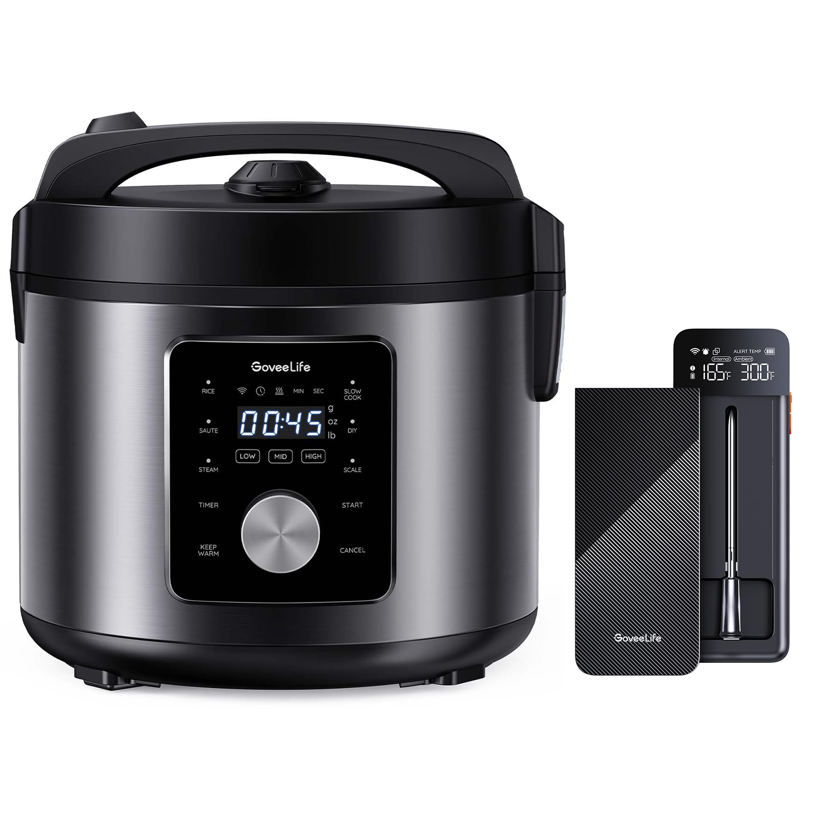 Amazon.com: GoveeLife Smart Rice Cooker H7180 Bundle with Wireless Meat ...
