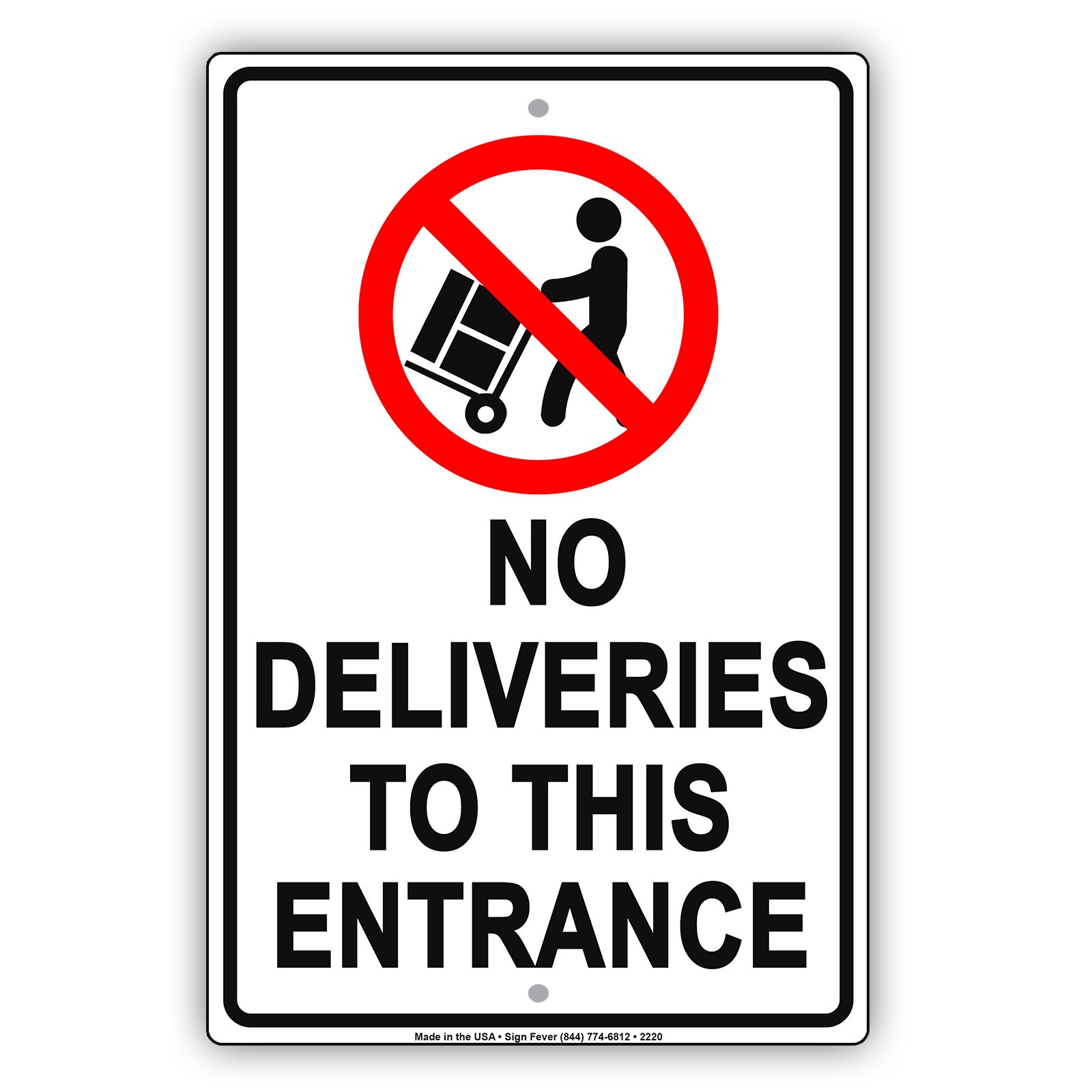 Deliveries Sign