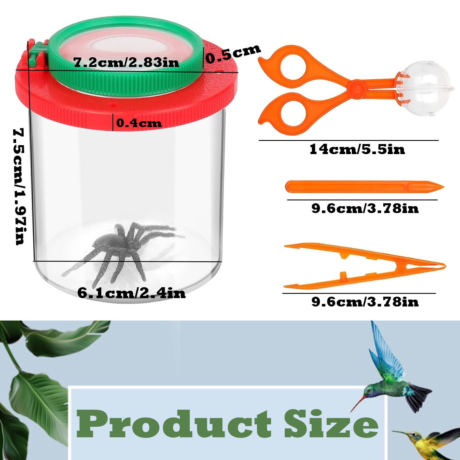 Insect Magnifying Box 3 Pieces Insect Catcher Set Magnifying Insect ...