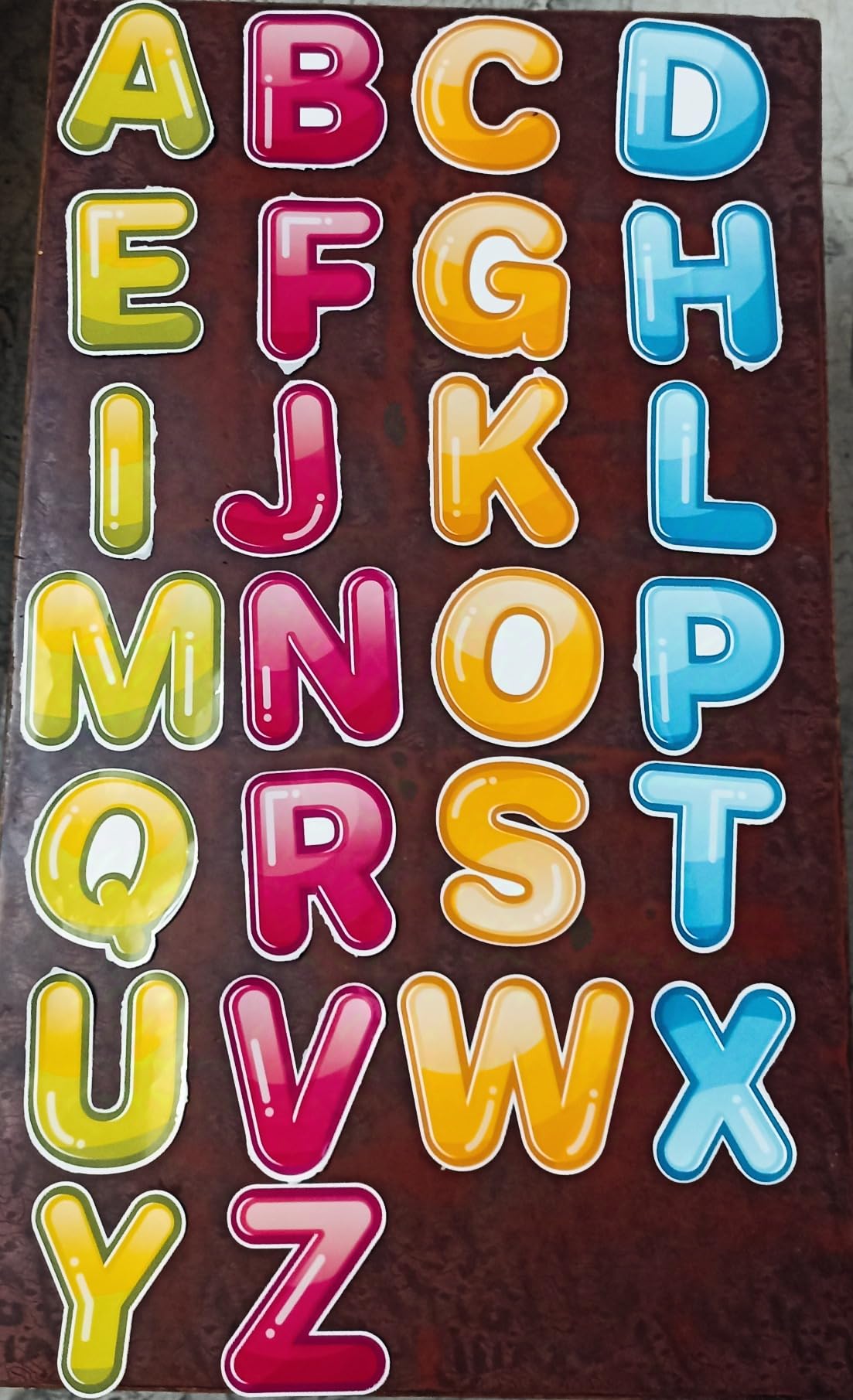 Thinking how Learn ABCD English Alphabets Wall Stickers for Kids Room ...