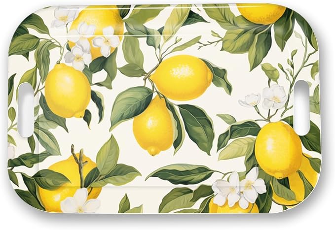 Amazon.com: Serving Trays with Handles, 14.5 x 9.8 inch Rectangular ...