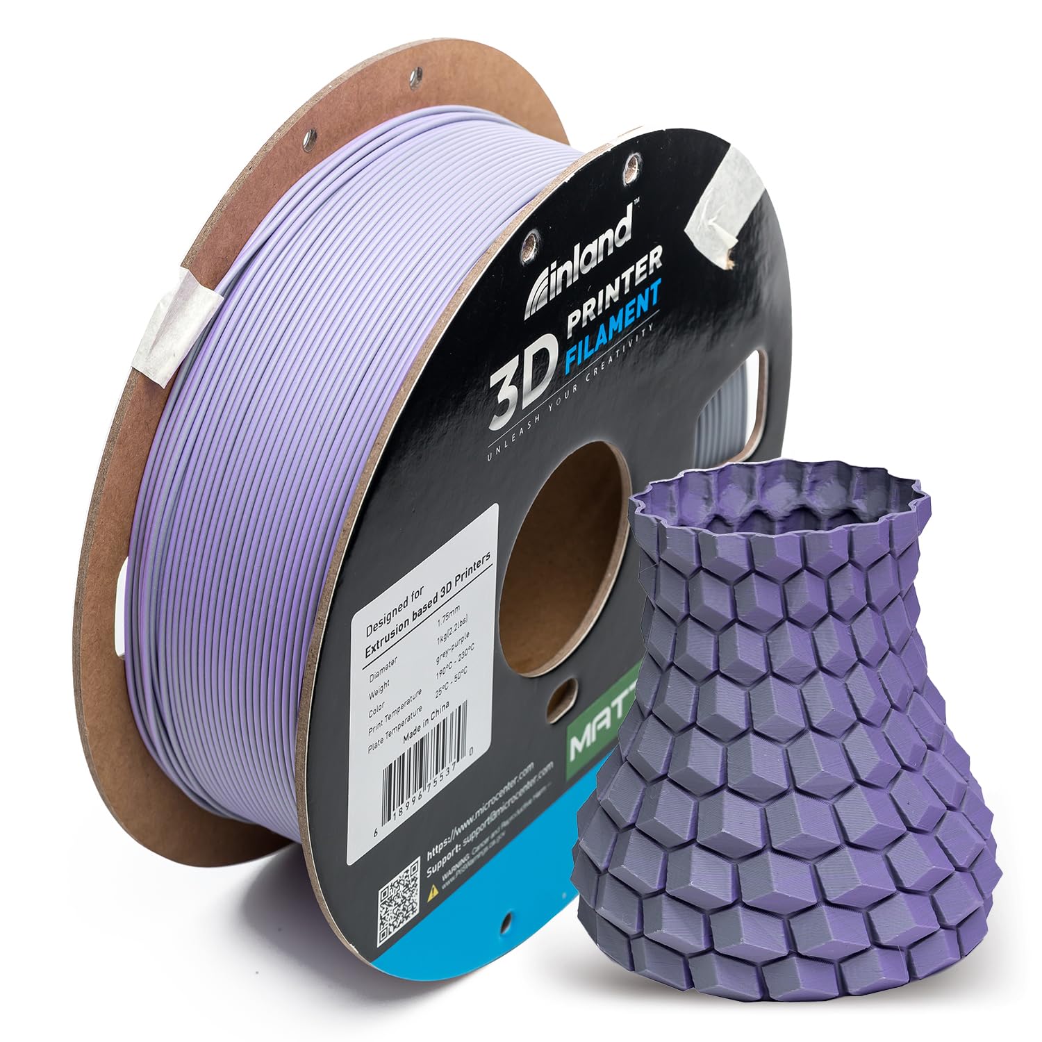 Snapklik.com : INLAND Micro Center Dual Color Matte PLA Filament 1.75mm ...