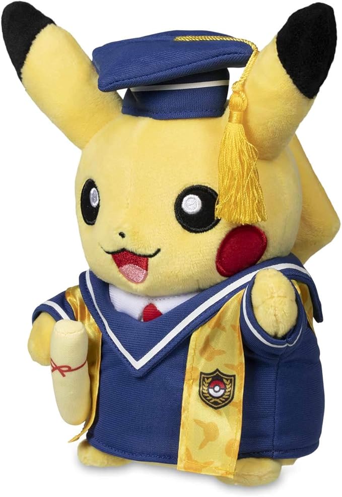 Pokémon Center: Graduate Pikachu Poké Felpa, 8 pulgadas : Amazon.com.mx ...
