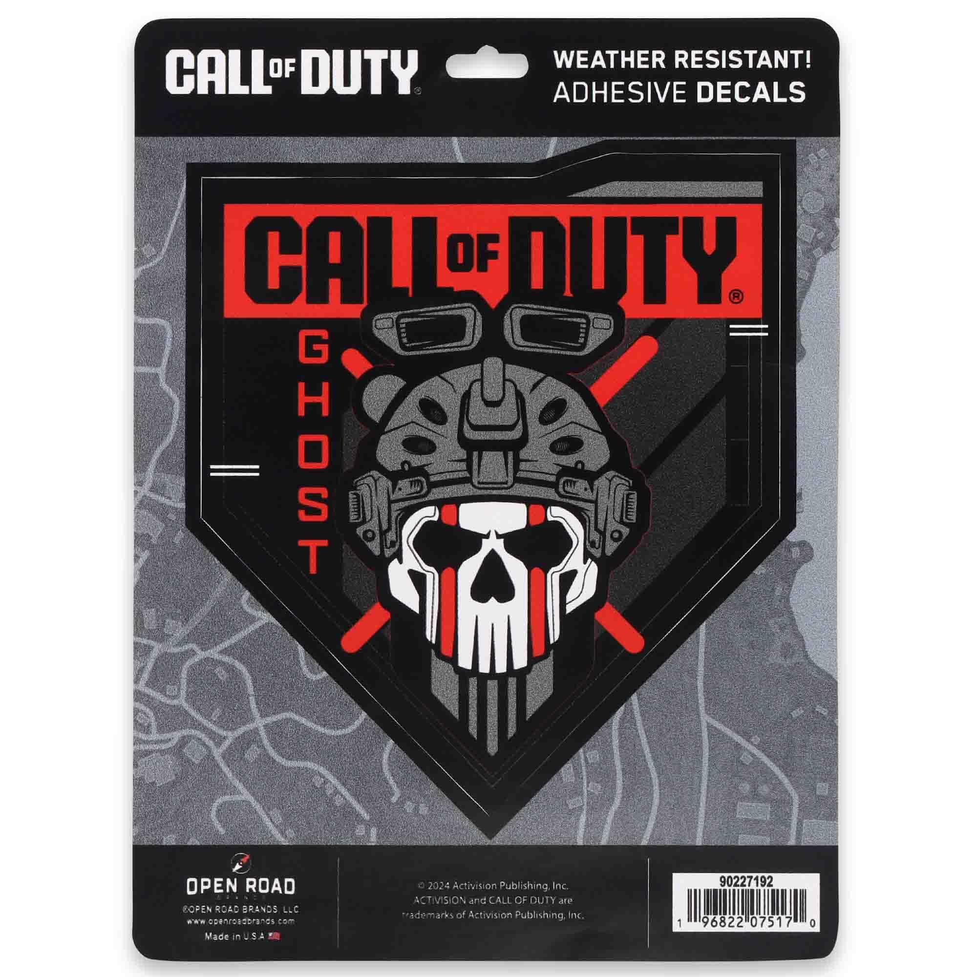 Amazon.com: Call of Duty Modern Warfare Ghost Adhesive Vinyl Decal ...