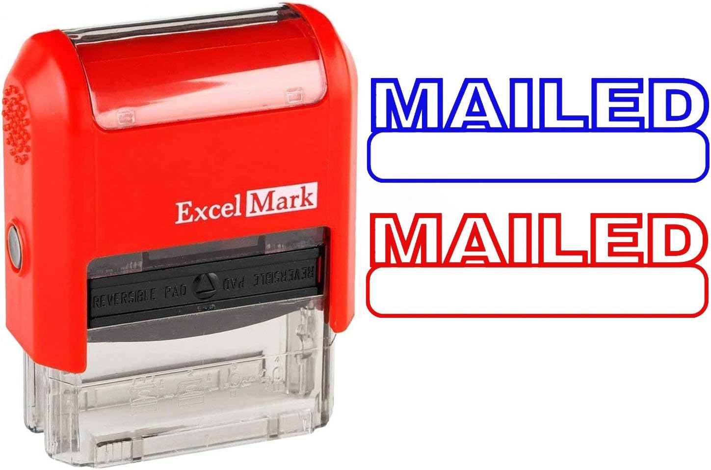 Amazon.com : ExcelMark MAILED - Self-Inking Two-Color Rubber Office ...