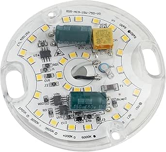 HAOLEDI 1-Pack 3.94'' 17W LED Ceiling Fan Light Retrofit Kit, Flush ...