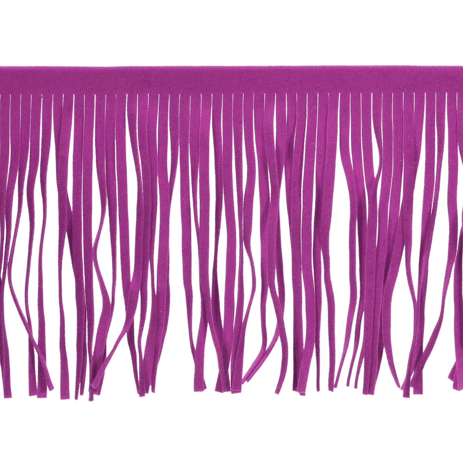 Amazon.com: uxcell 1 Yard 6 Inch PU Leather Suede Fringe Trim Double ...