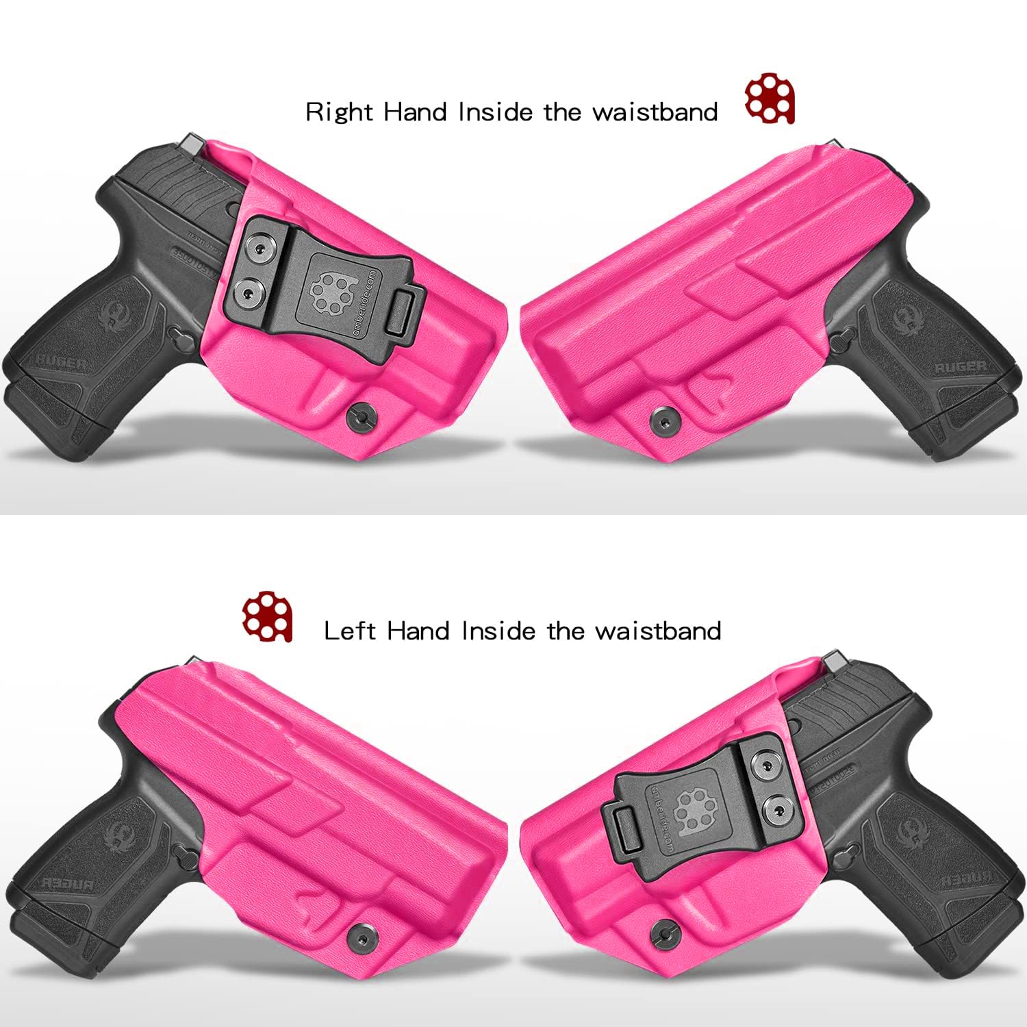 Snapklik.com : Ruger Max-9 IWB Holster, Kydex-Boltaron Inside Waistband ...