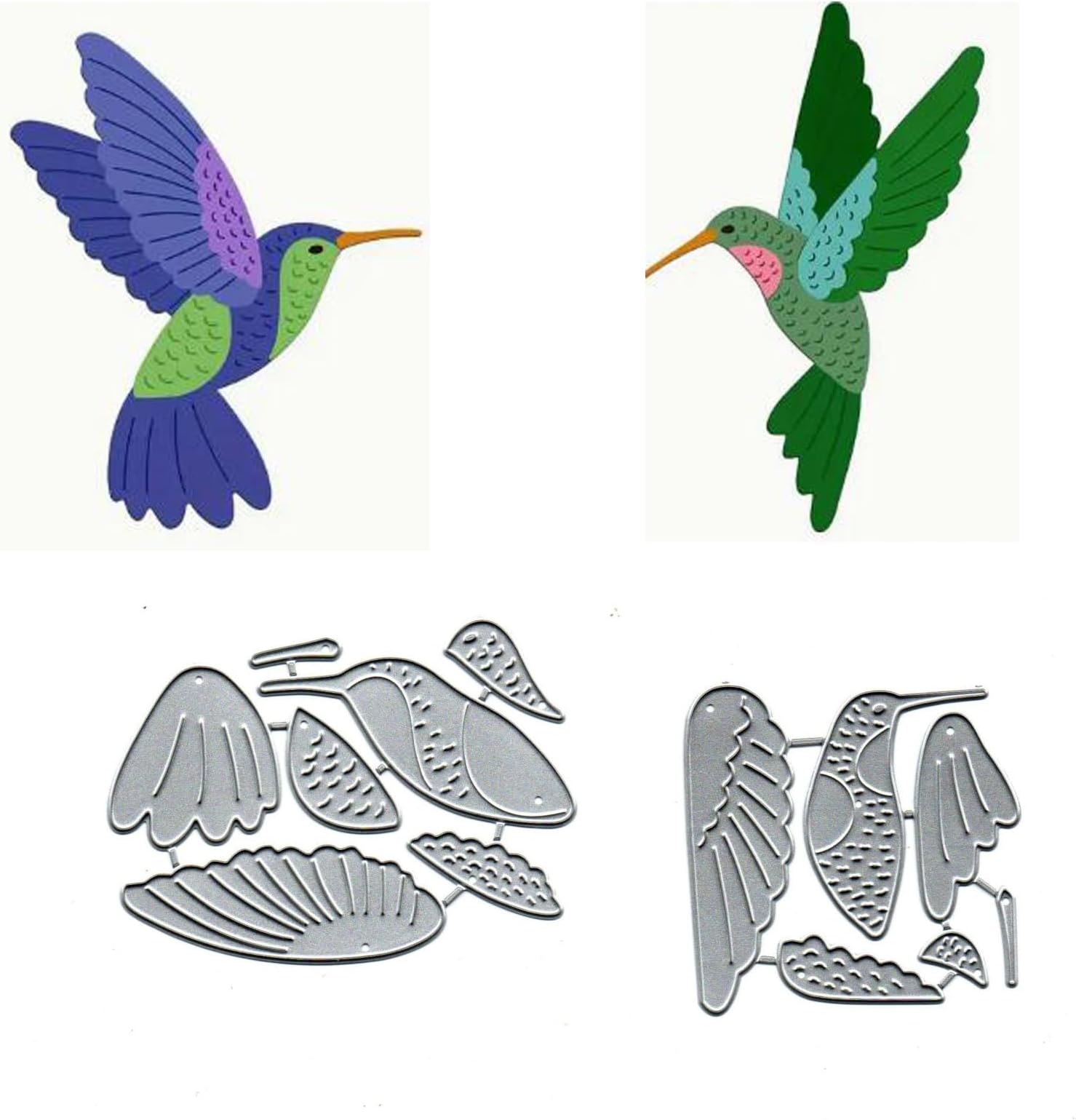 Amazon.com: Hummingbird Cutting Dies,DIY Scrapbooking Artist Metal ...