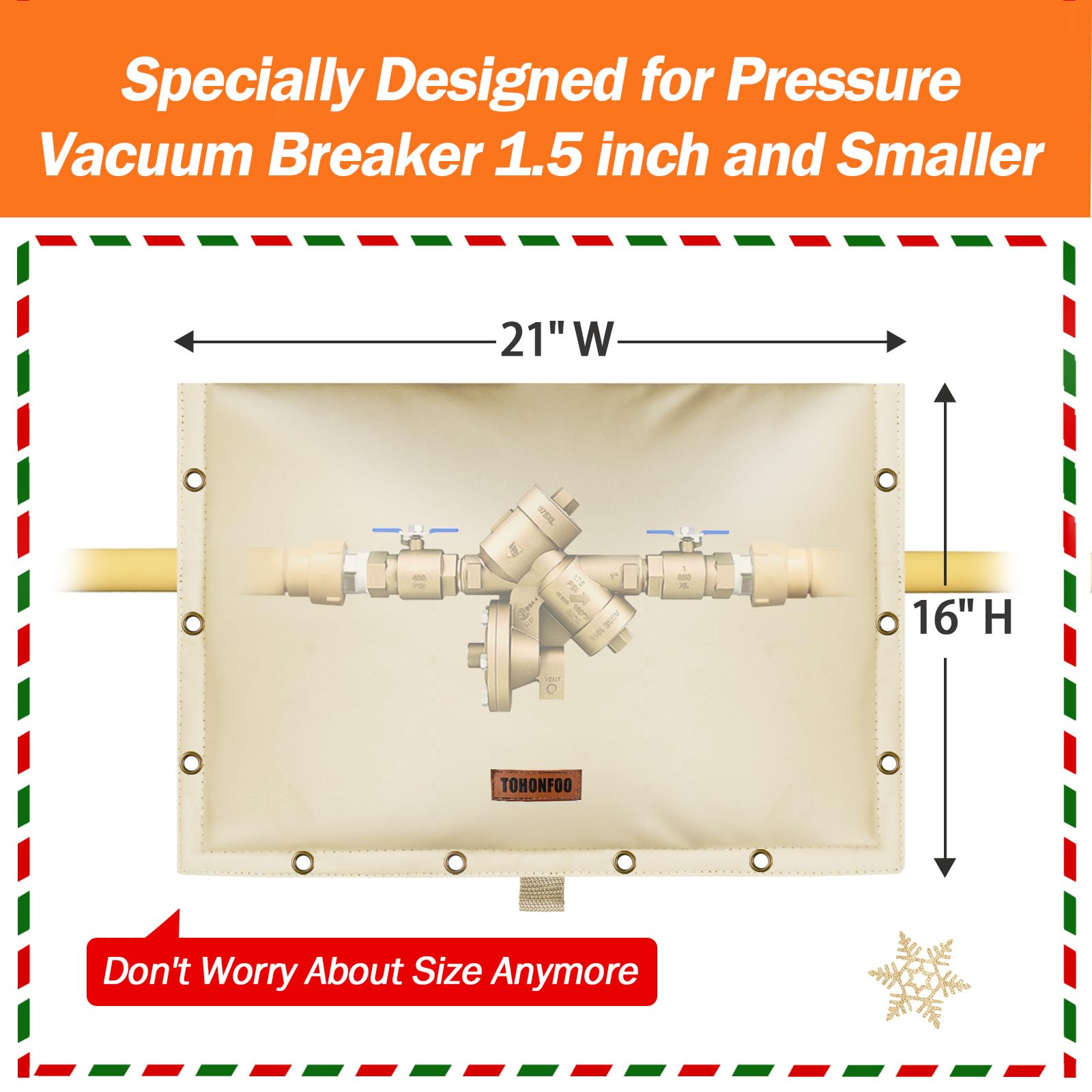 Snapklik.com : Backflow Preventer Cover Insulated Pouch