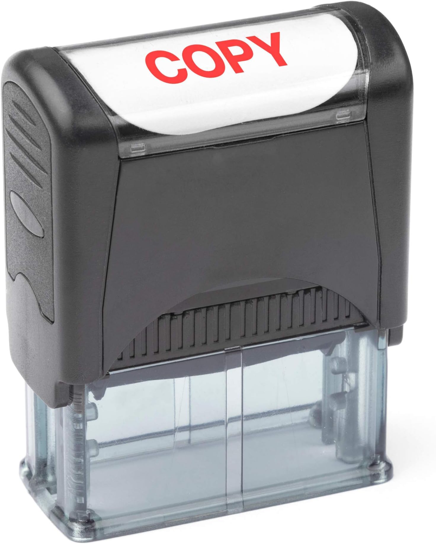 Amazon.com : Self Inking Rubber Stamp, Refillable Red Ink Preinstalled ...