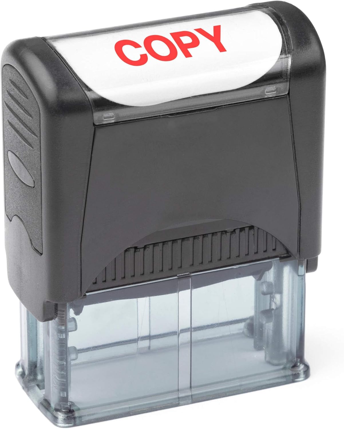 Self Inking Rubber Stamp, Refillable Red Ink Preinstalled – (9/16″ x 1 ...