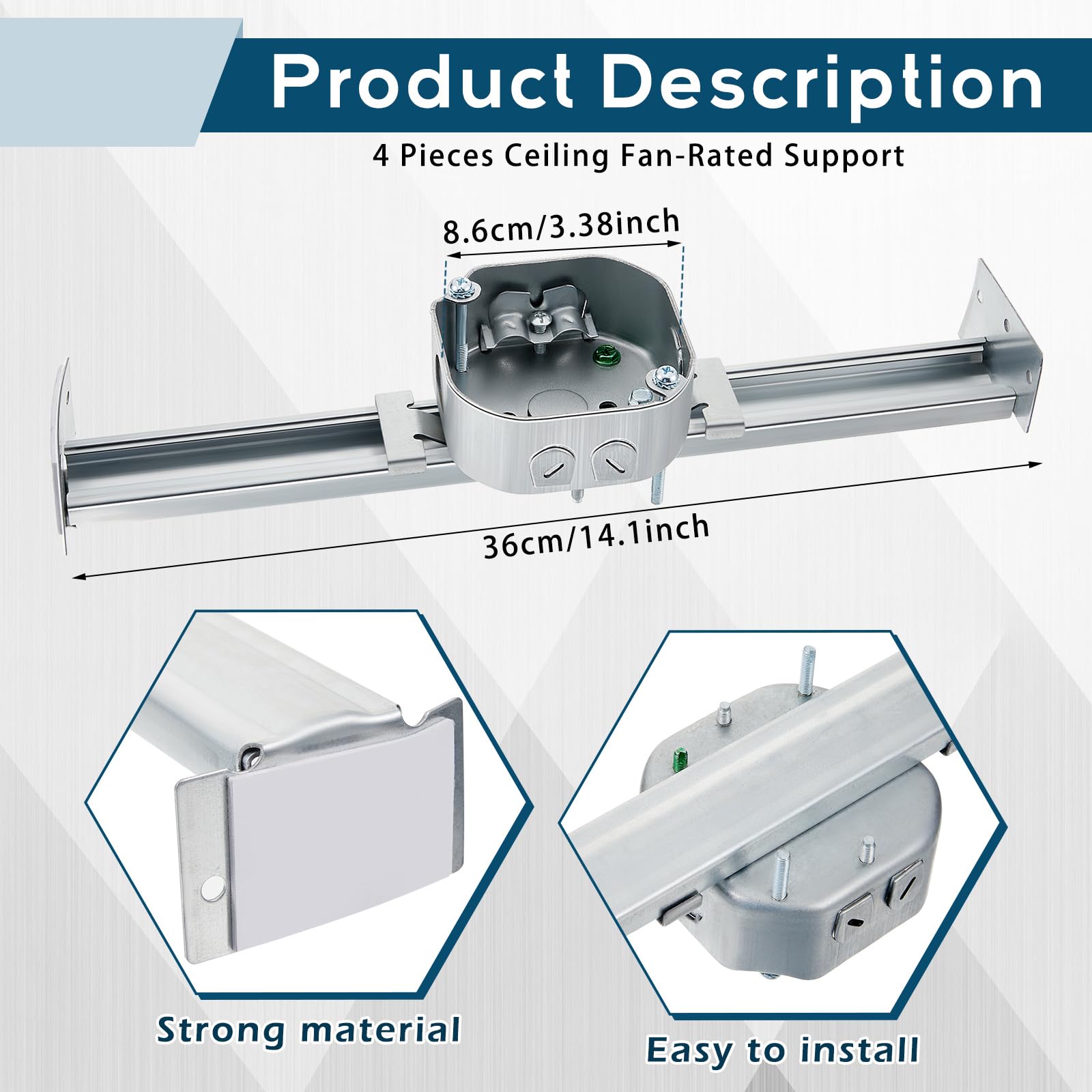 Ceiling Electrical Box Mounting Bracket