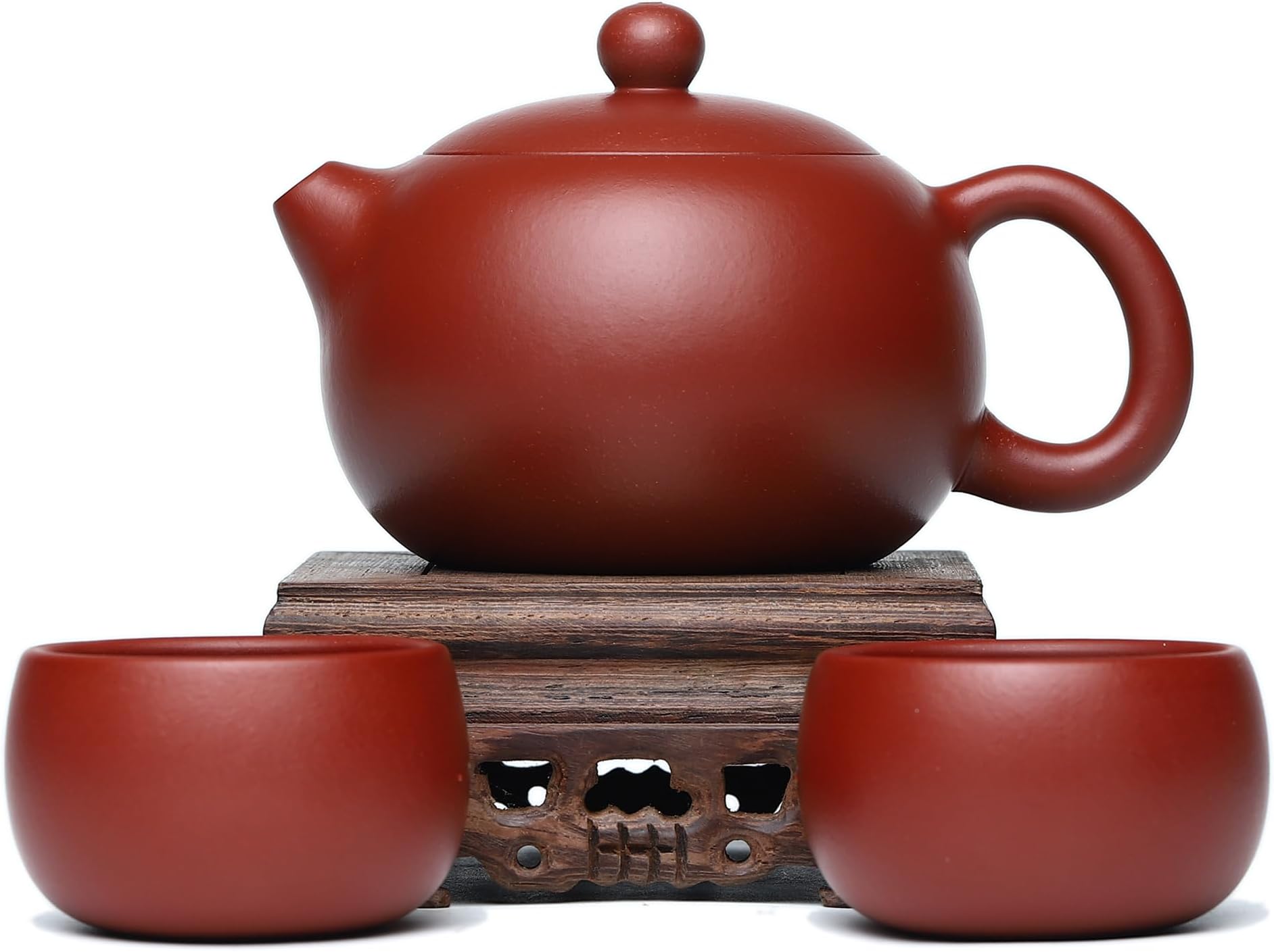 Amazon.com | 9 Piece Fine Yixing Zisha Purple Clay Tea Pot Set Cups ...