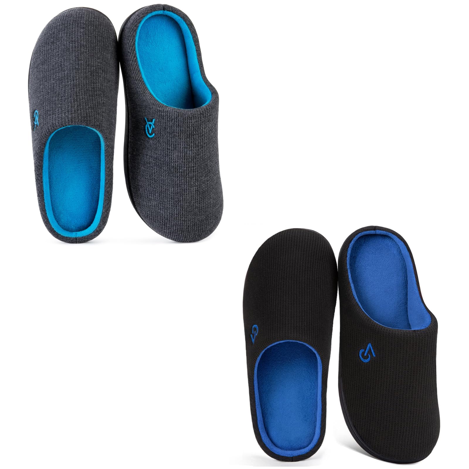 Amazon.com | VeraCosy Set of 2 Pairs - Women’s Two Tone Memory Foam ...