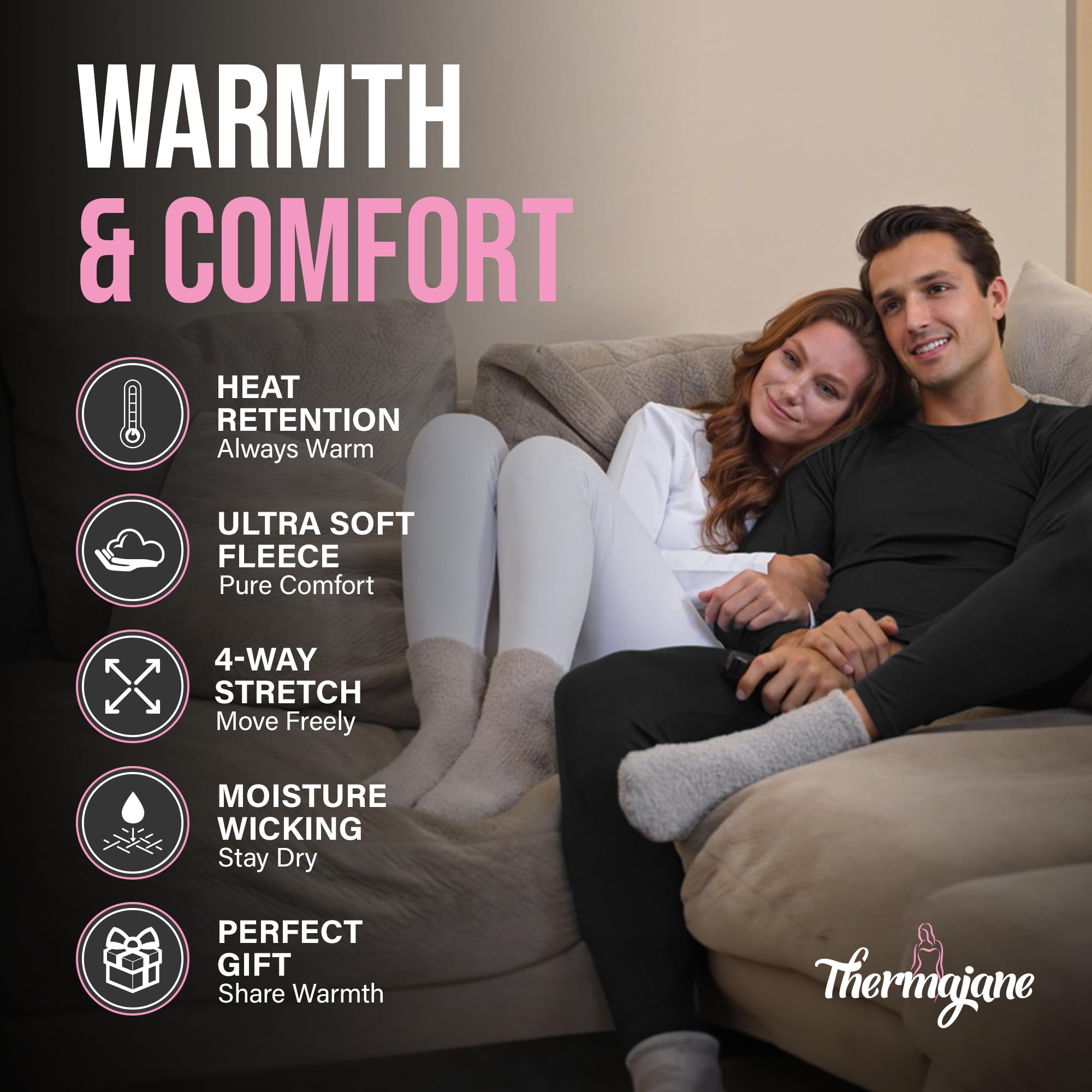 Snapklik.com : Thermajane Long Johns Thermal Underwear For Women Scoop ...