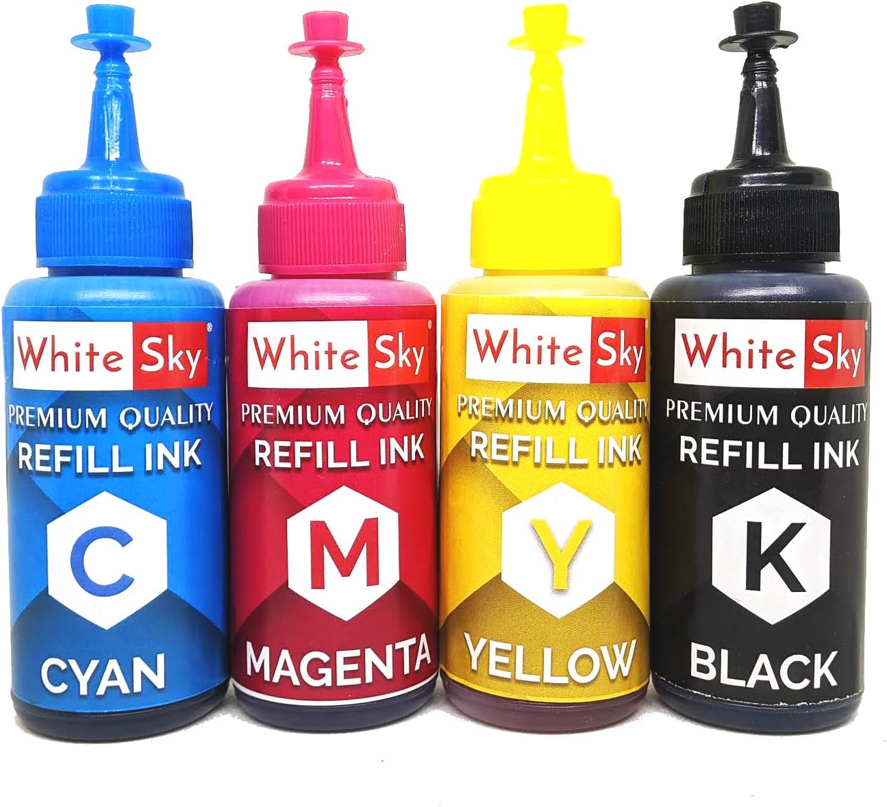 White Sky Compatible Refill Ink for Epson Printers L100 L120 L130 L210 ...