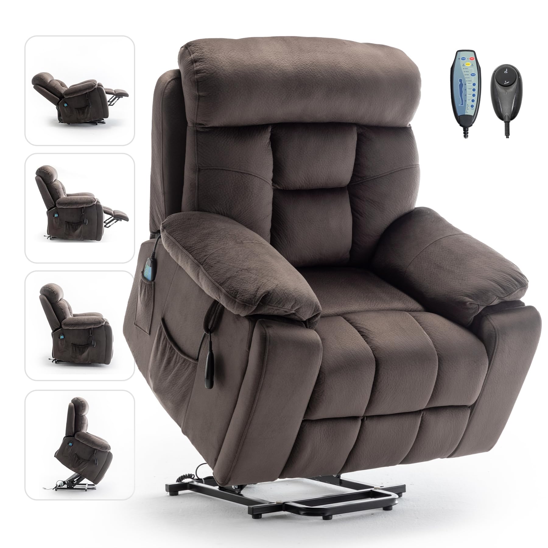 Amazon.com: Cloud Power Lift Recliner with 26'' Extra Wide Seat for Large Weight Elderly ...