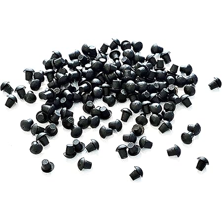 Amazon.com: Lot of 25 Push-in Rubber Bumper Feet Tight Grip Stem ...