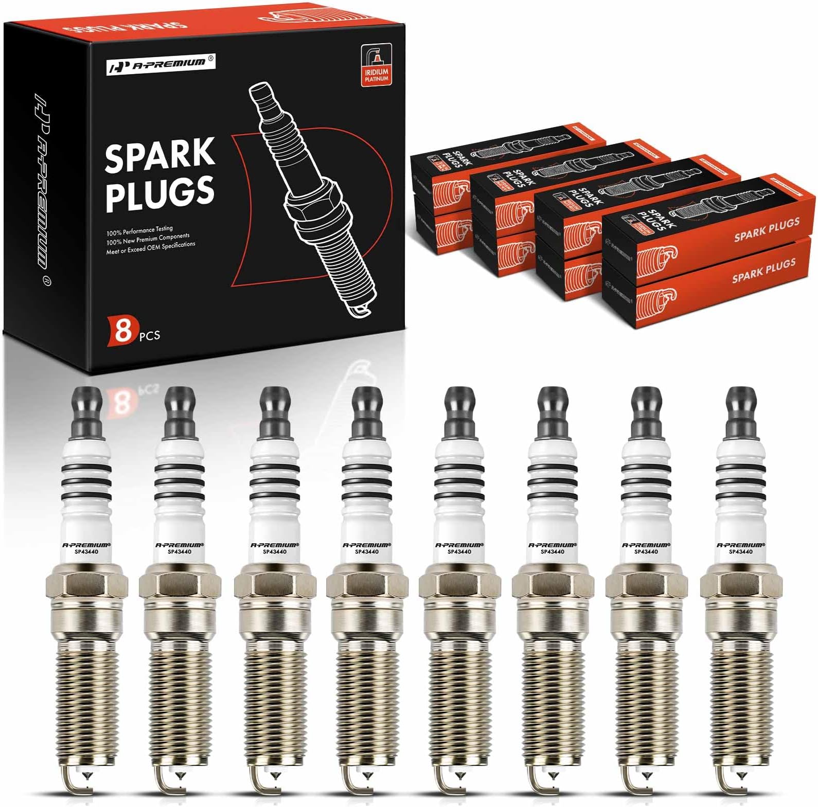 A-Premium Ignition Coils And Spark Plugs Kits, Compatible With