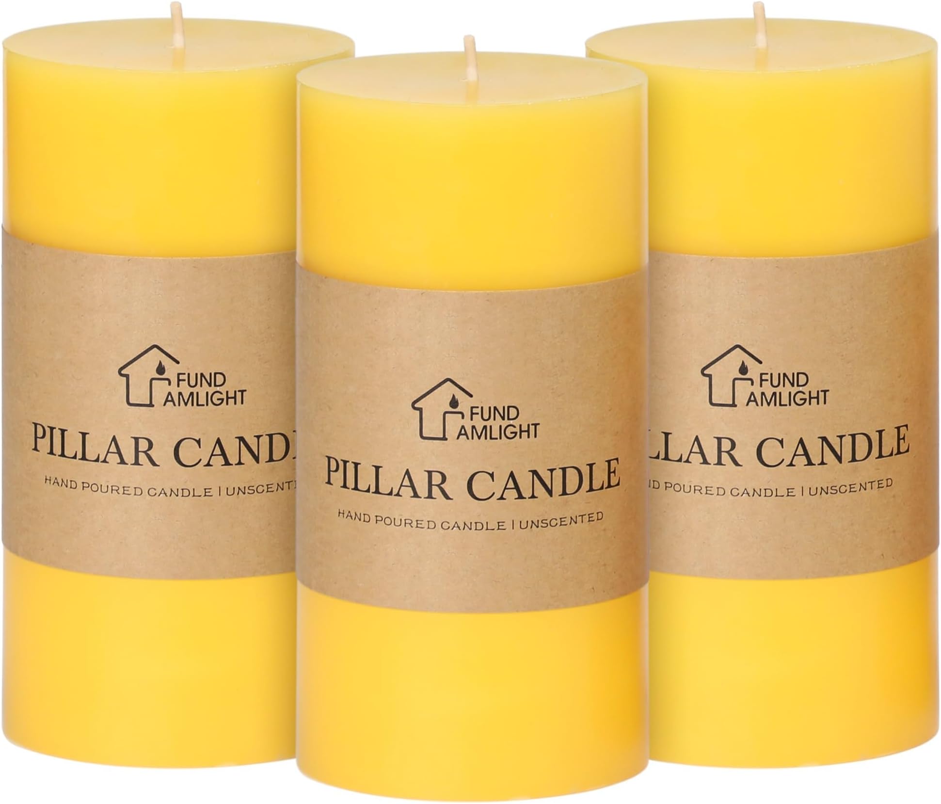 Amazon.com: Zest Candle Inch, Yellow Citronella Pillar Candle, 3 ...