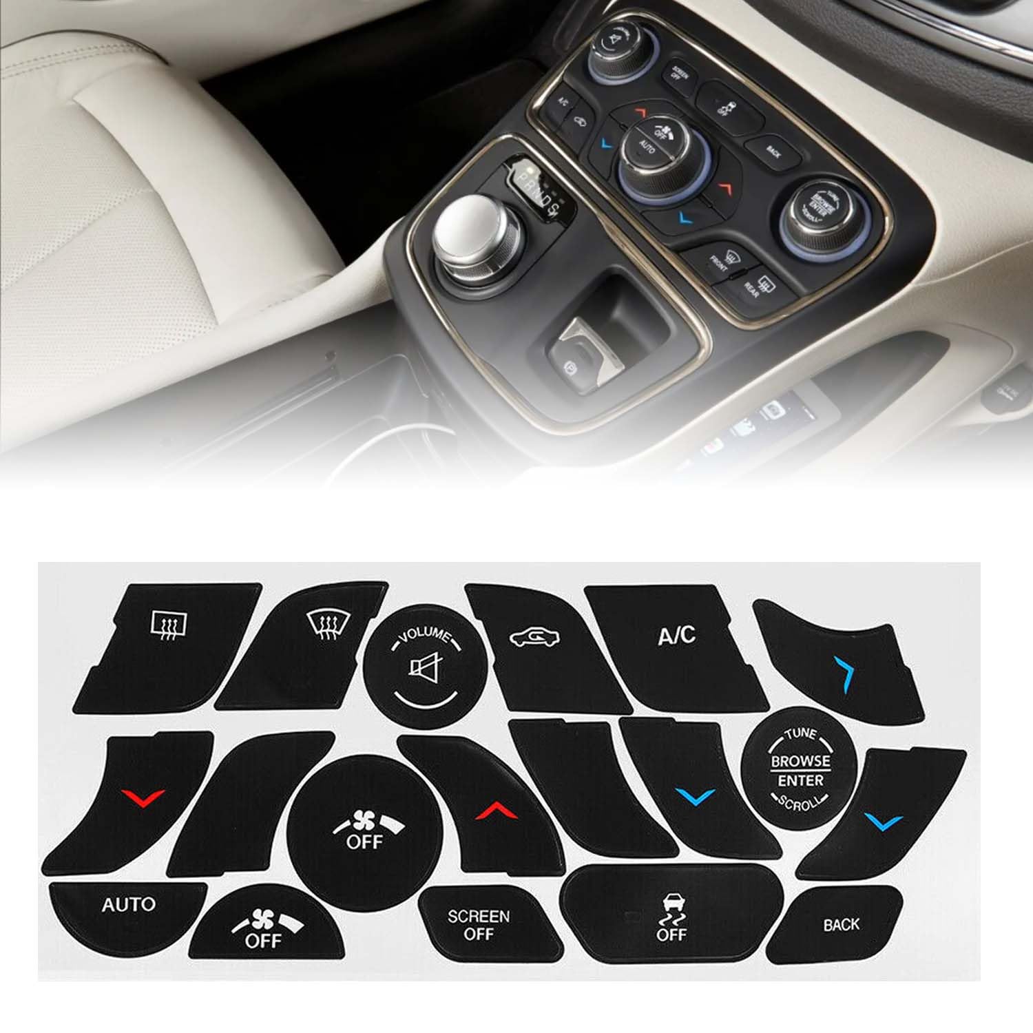 Amazon.com - NPSNGSJY Car Button Stickers Interior Decals Compatible ...