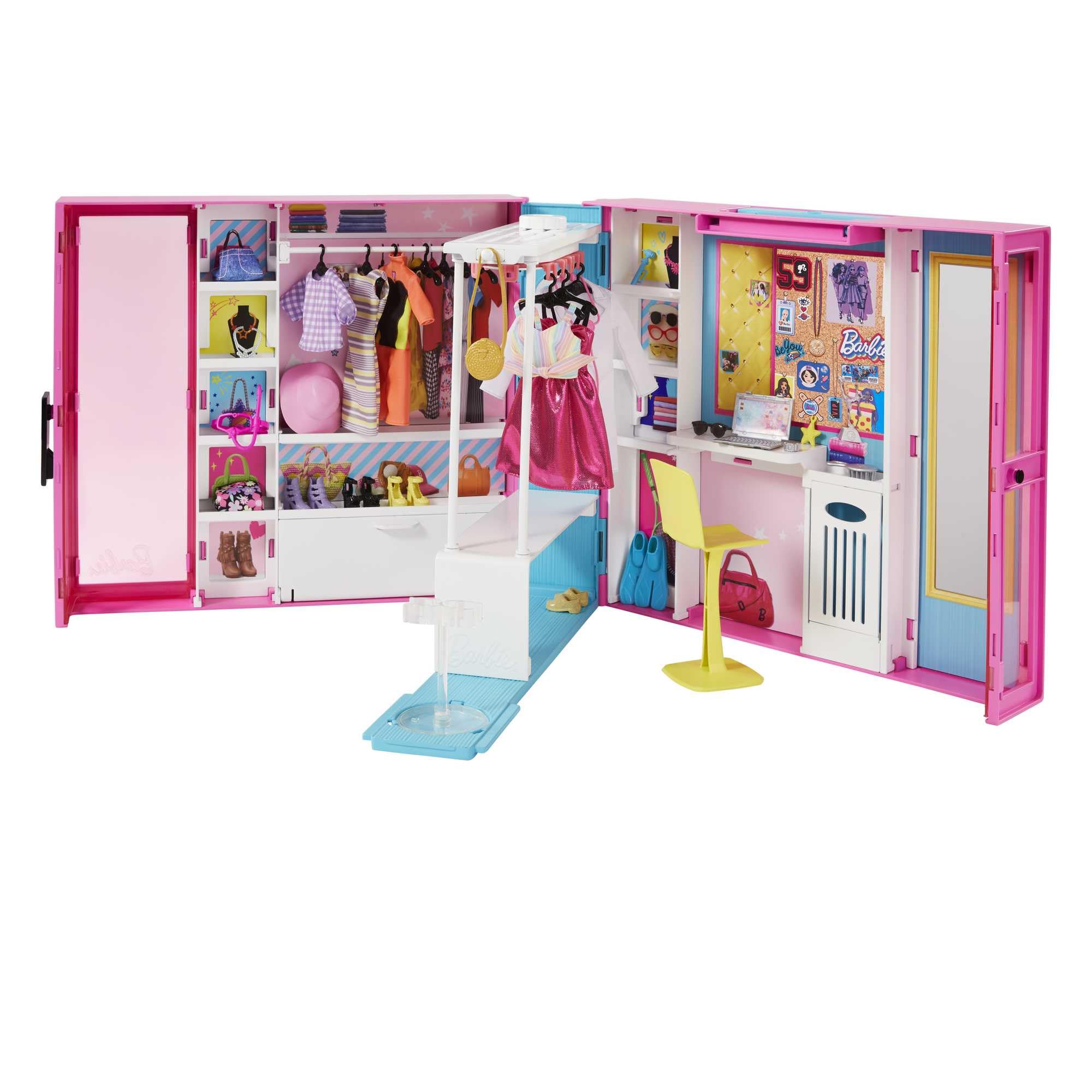 Amazon.com: Barbie Dream Closet Playset with 30+ Clothes & Accessories ...