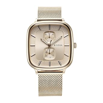 Titan Avant Garde Silver Dial Quartz Multifunction Stainless Steel ...