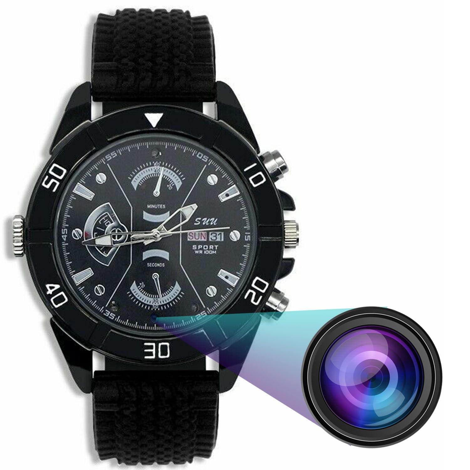 Buy m mhb New Full HD 1080p Security Camera HD Spy Wrist Watch Camera ...