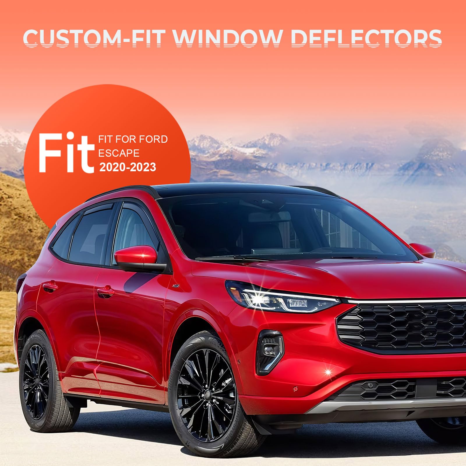 Snapklik.com : ACLONG Window Rain Guard For Ford Escape 2020 2021 2022 ...