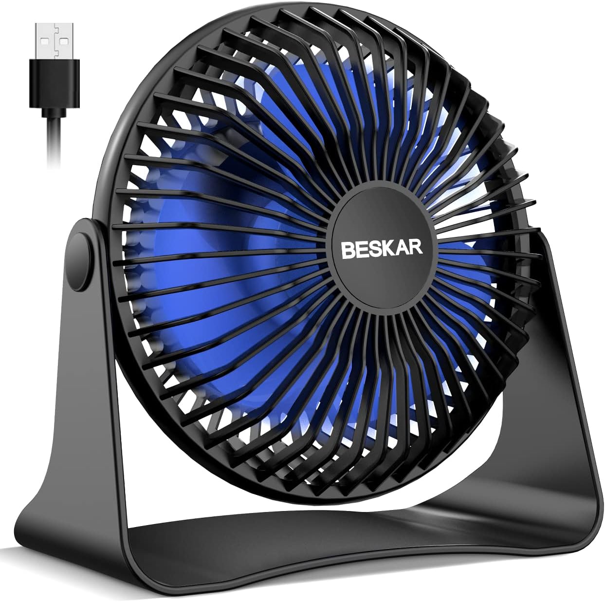 Amazon.com: PELANZENHAU 8 inch Table Fan with Remote, USB Powered Desk ...