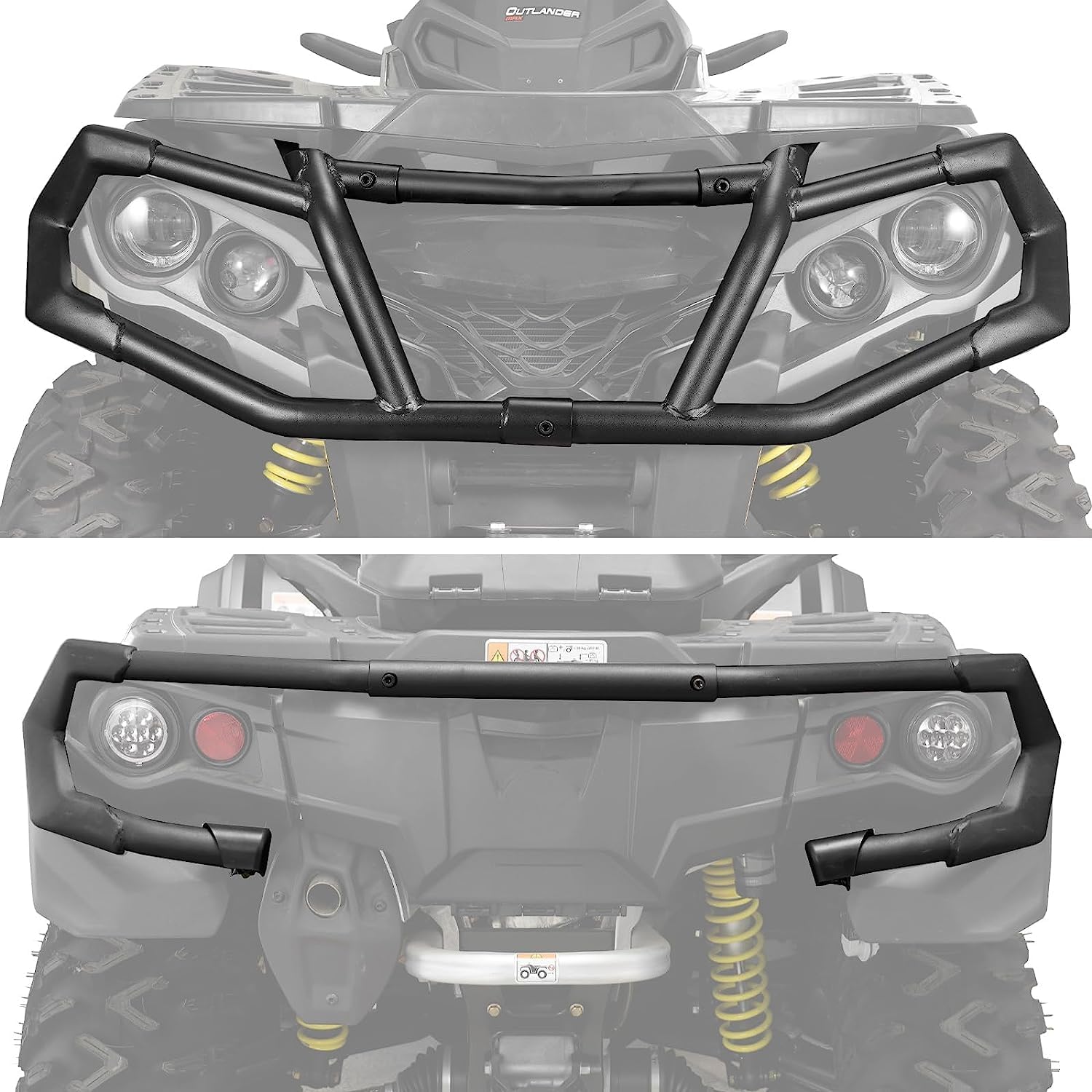 Amazon.com: A & UTV PRO Front & Rear Bumper Kit for for Can Am ...