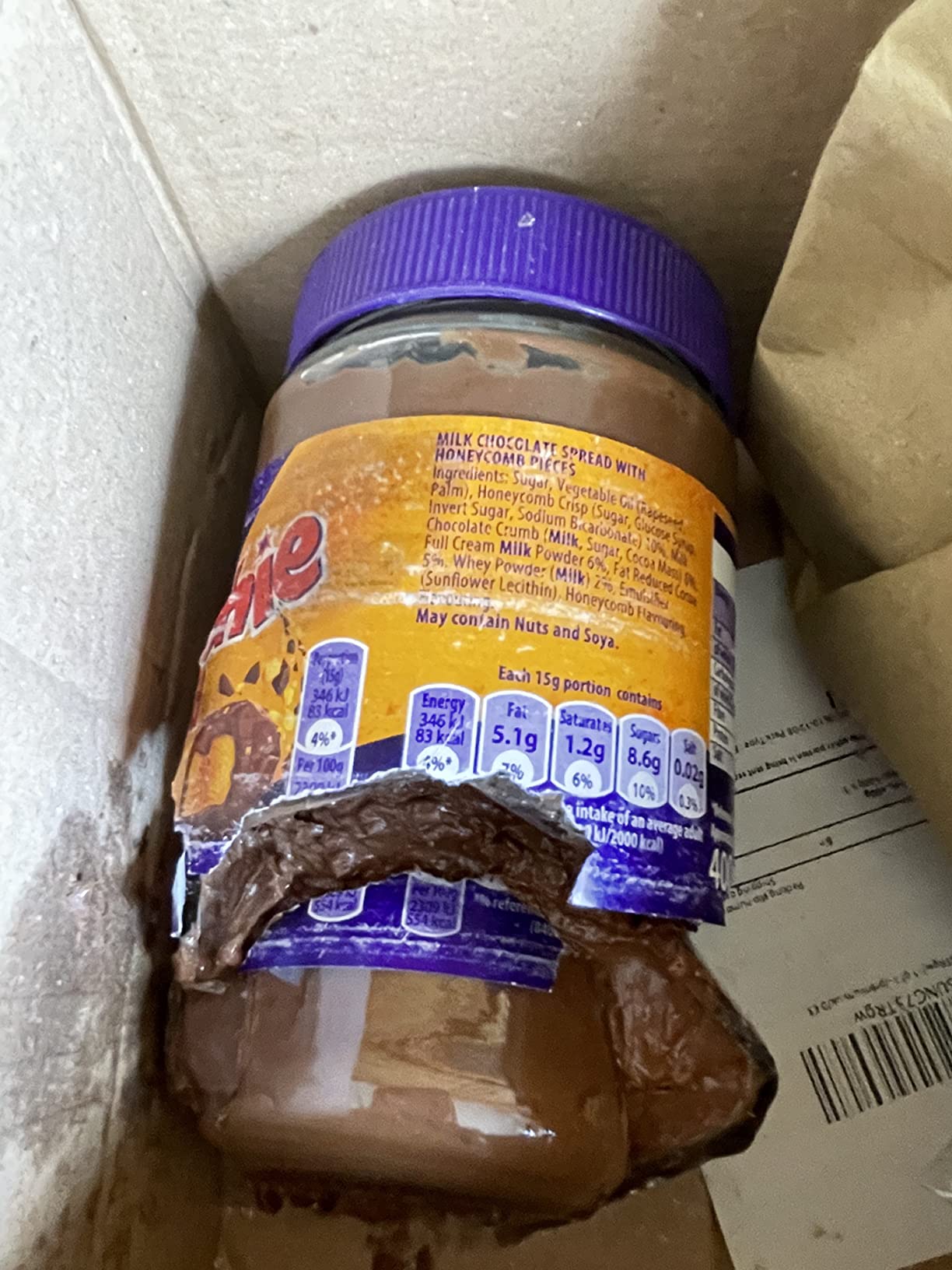 Cadbury Crunchie Spread with Crunchie Bites, 400g : Amazon.co.uk: Grocery