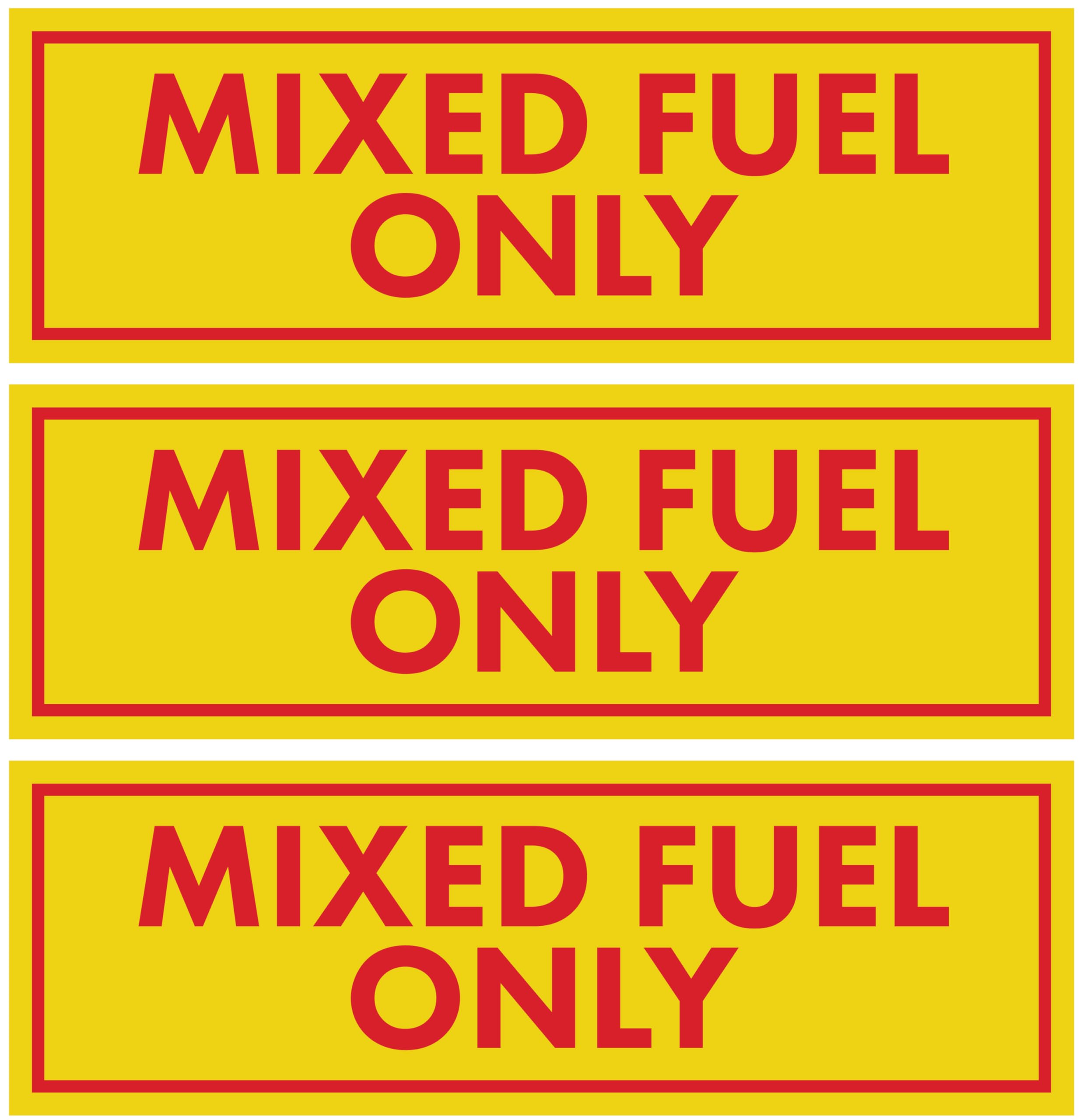 Amazon.com - 3pc Mixed Fuel Only Stickers for Fuel Tank | Weatherproof ...