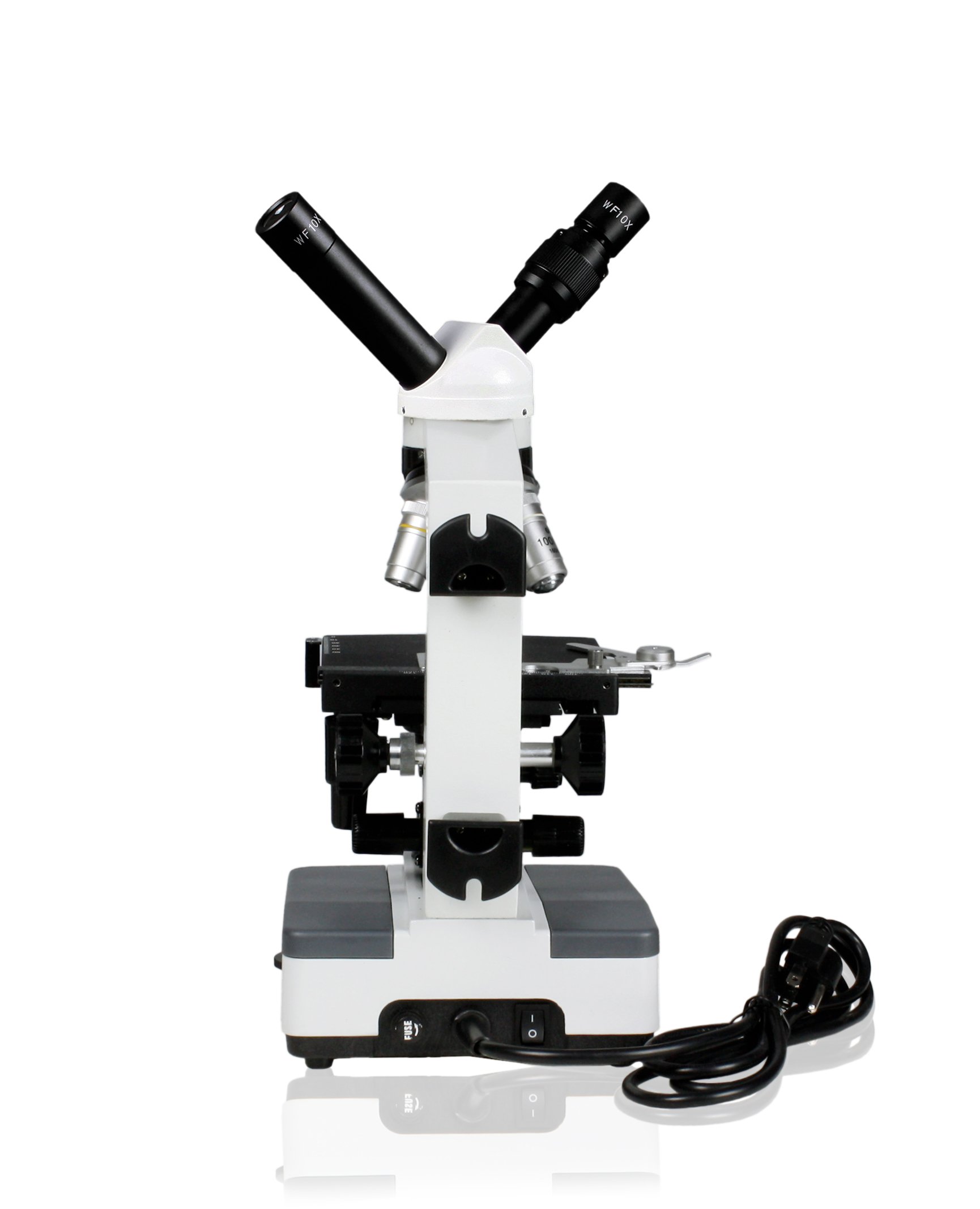 Vision Scientific VME0007-RC Monocular Compound Microscope, 10x WF, 25WF Eyepiece 40x-1000x ...