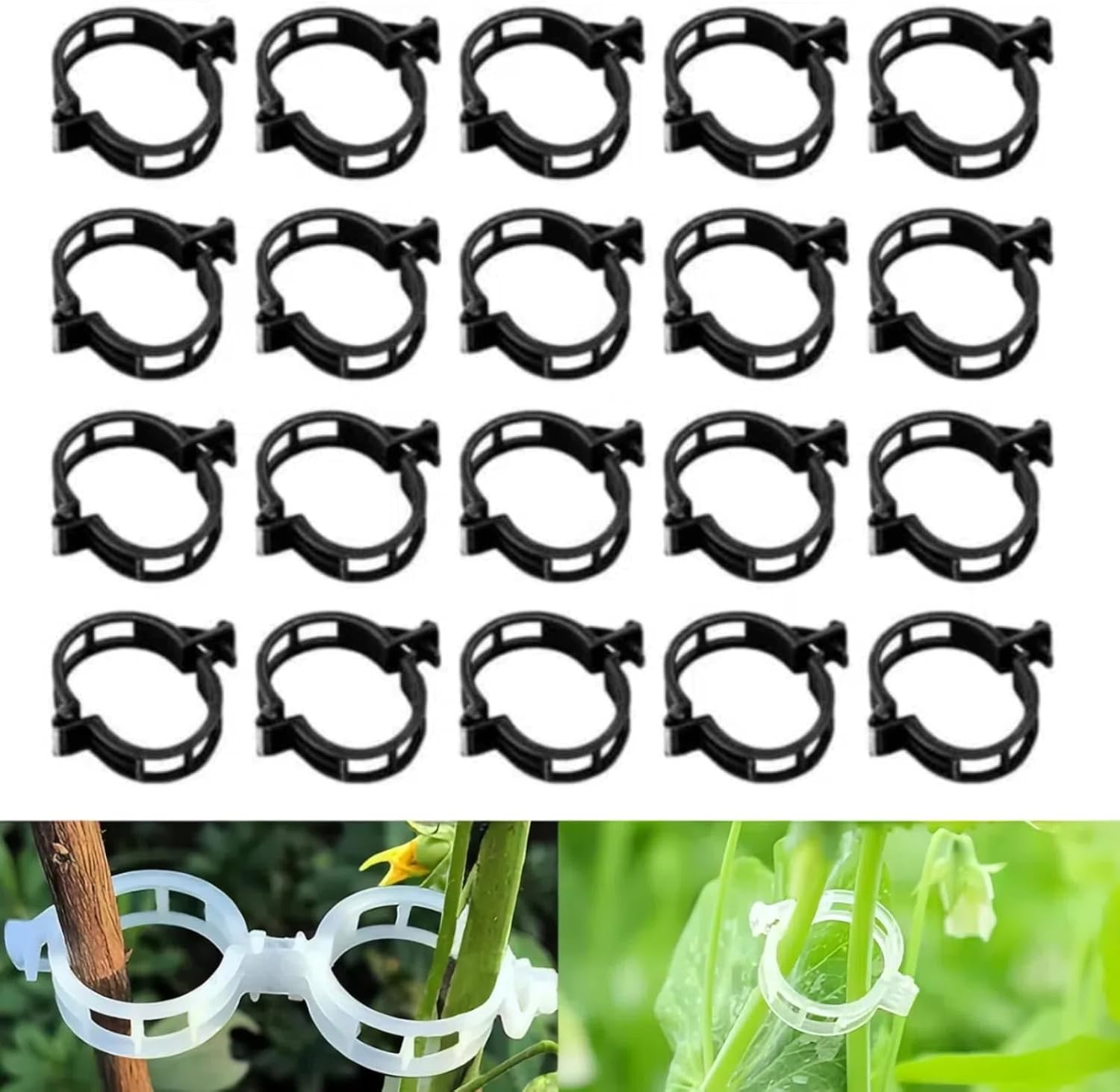 Amazon.com : AOEMSMEISN Plant Fixing Clips, Plastic Clips for Securing ...