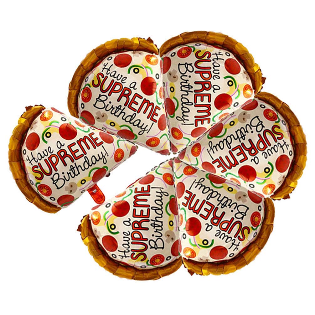 Amazon.com: Pizza Balloons Pizza Slice Shaped Aluminium Foil Mylar ...