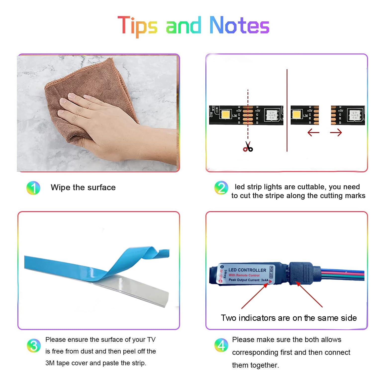 Snapklik.com : Dervacle Battery Powered Led Strip Lights, 5050 6M/20FT ...