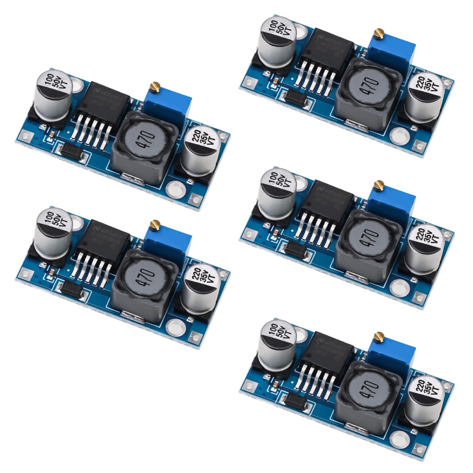 Adjustable Buck Converter DC to DC Voltage Regulator, 5 Pack High ...