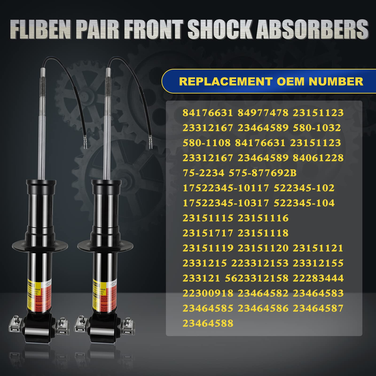 84176631 Pair Front Struts Shock Absorbers with Magneride Suspension ...