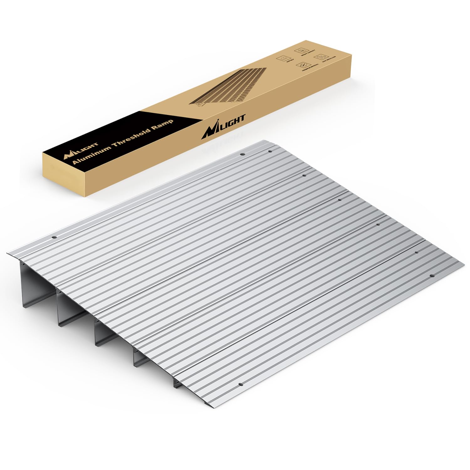 Amazon.com: Nilight Door Threshold Ramp, 5" Rise Portable Aluminum ...