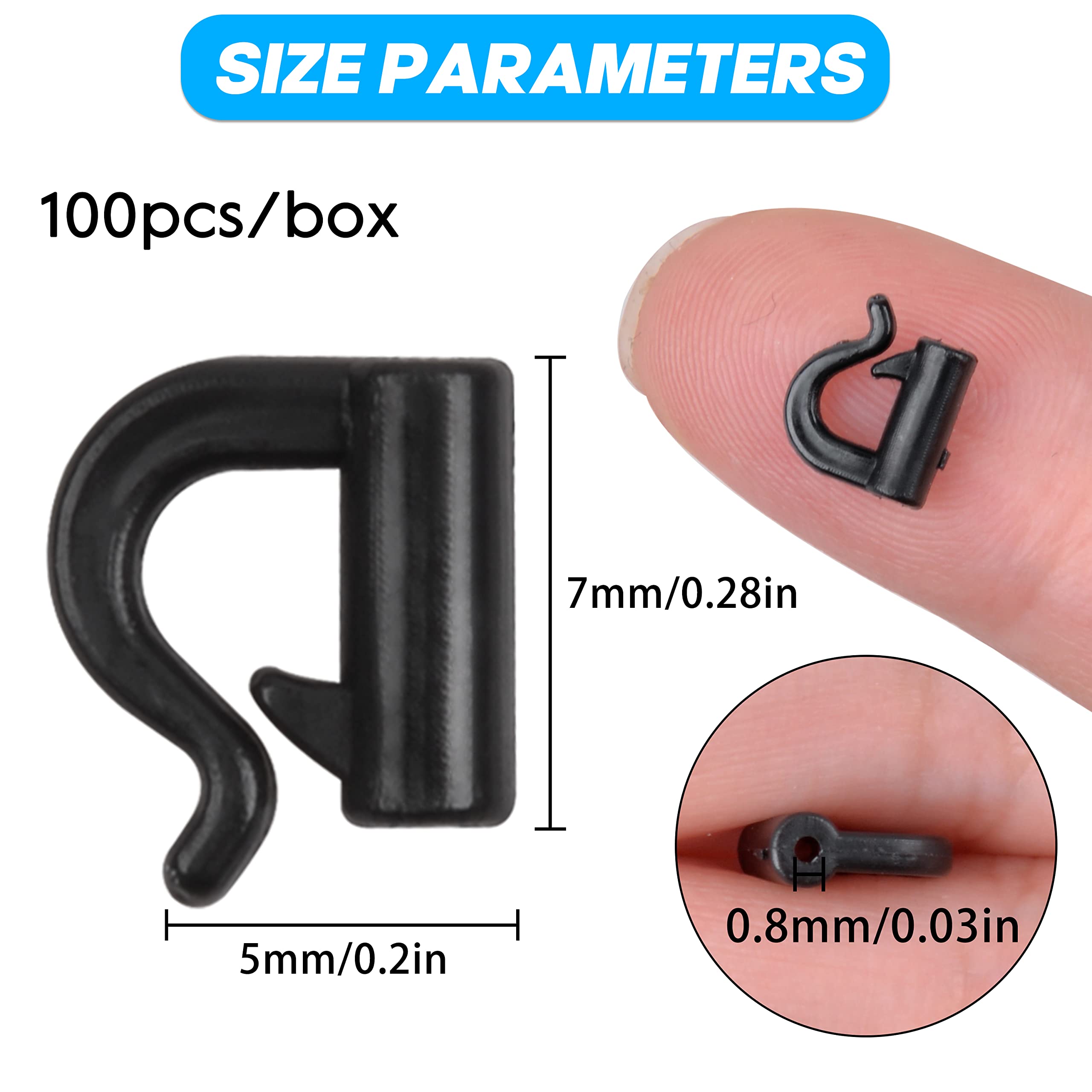 Snapklik.com : Quick Change Spinner Clevis - 100pcs Fishing Plastic ...