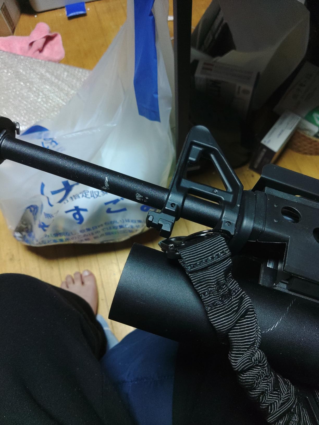 Amazon.co.jp: E&C 703E M16A1 パーカーライズ with M203 グレネードランチャー 電子トリガー搭載 電動ガン : ホビー