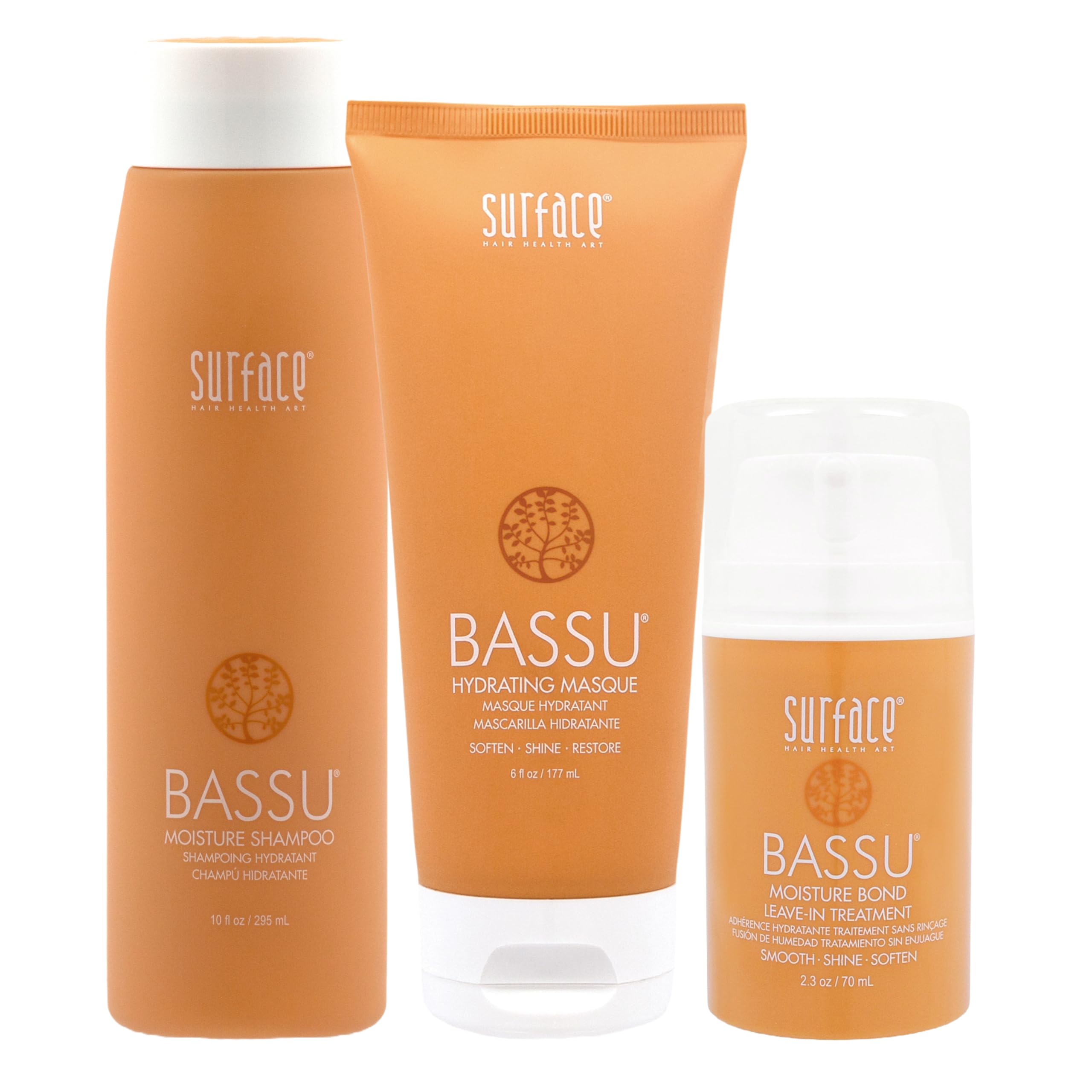 Amazon.com: Surface Hair Ultra Moisturizing Routine: Bassu Shampoo and ...