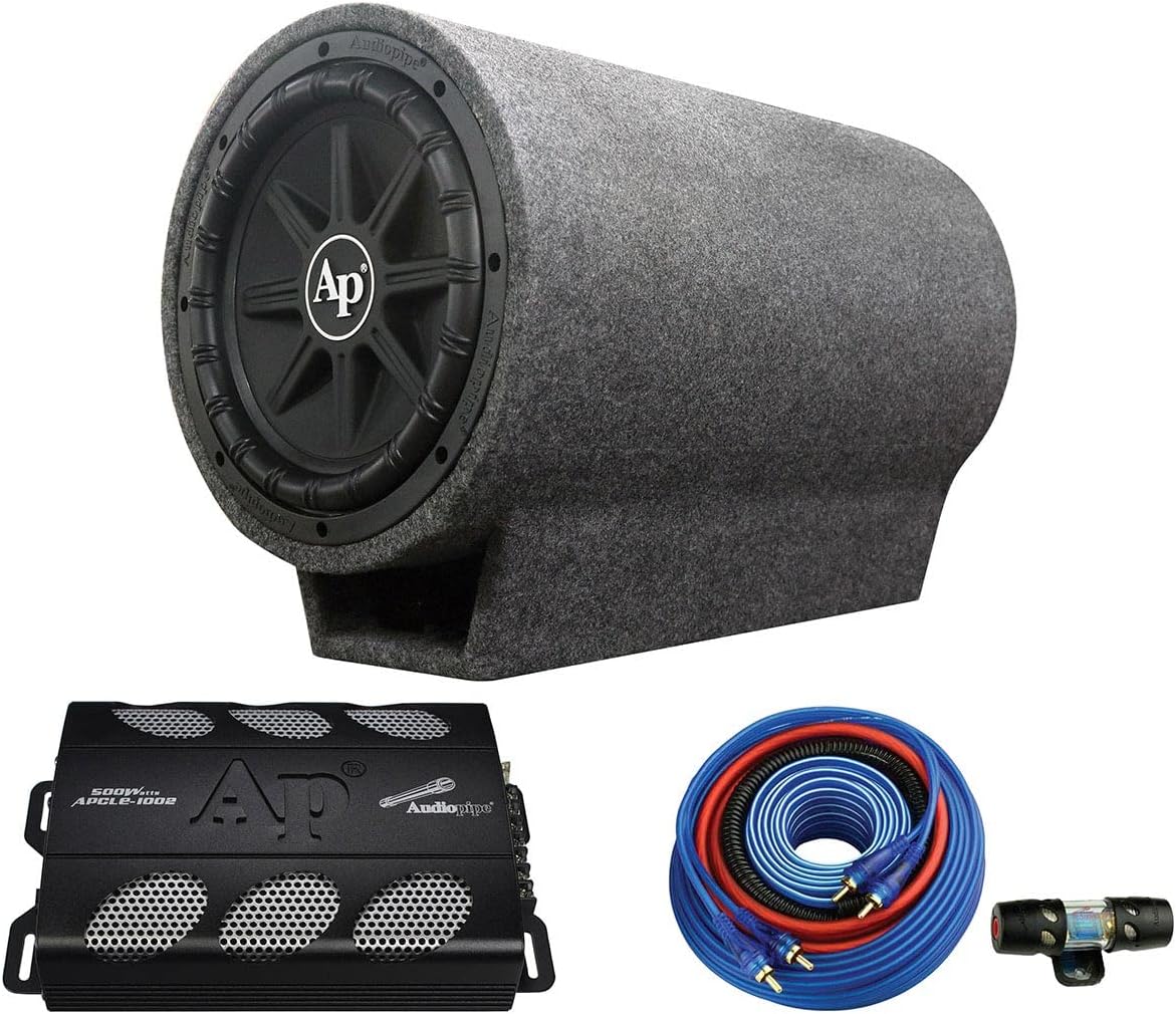 Amazon.com: Audiopipe TUBOX1050 10 Loaded Tube Bass Combo - Tspx1050 In ...