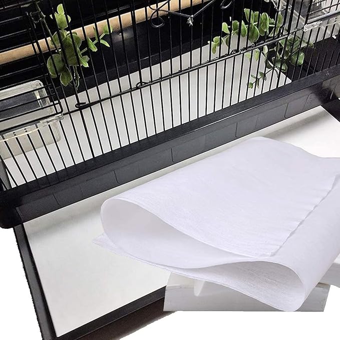 Amazon.com : QBLEEV Bird Cage Liner Paper, Extra Large Size Pre Cut ...