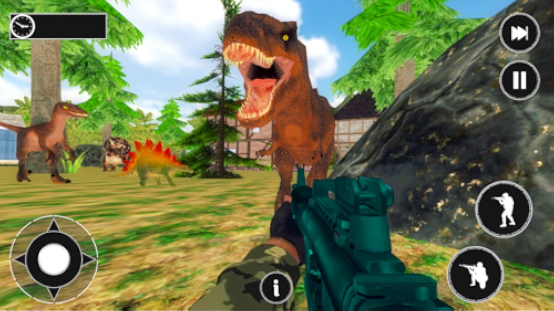 Scary Dinosaur Simulator 3d Shooting Game Real Jurassic Ultimate Monster World Evolution Wild