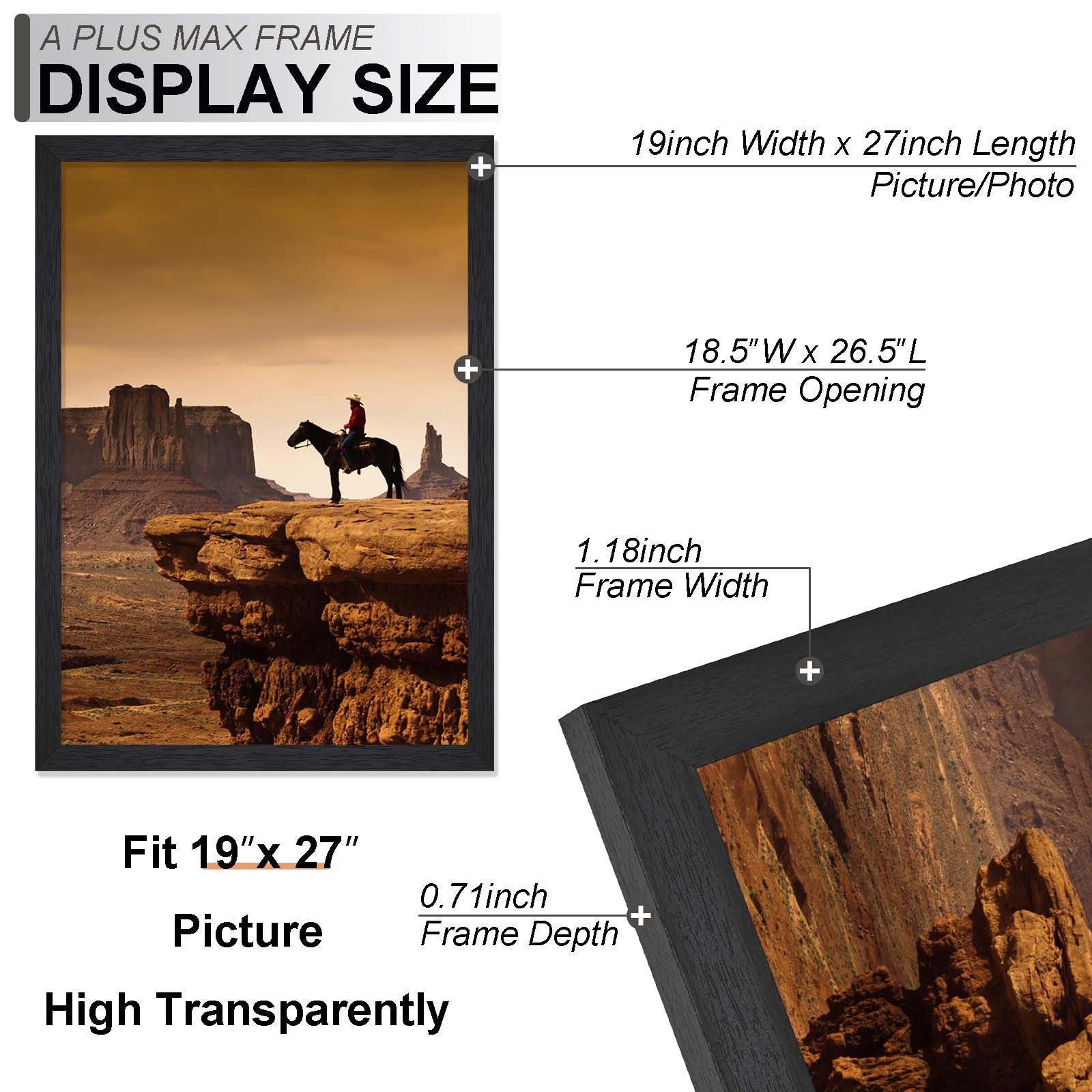 19×27 Poster Frame