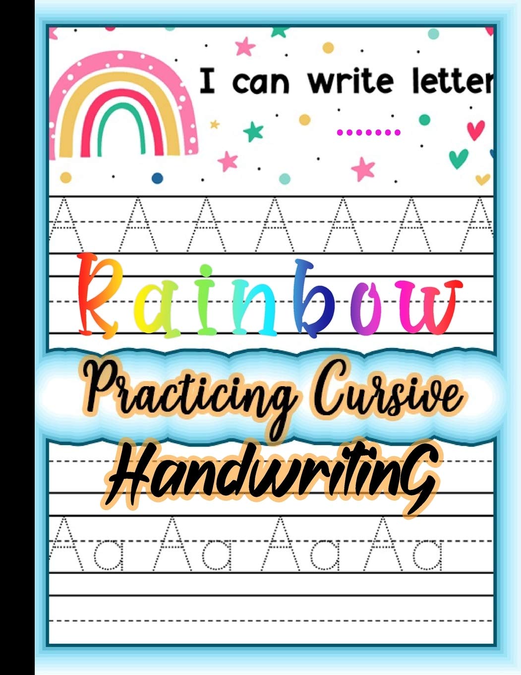 Buy Rainbow Practicing Cursive Handwriting: Beginner Cursive ...
